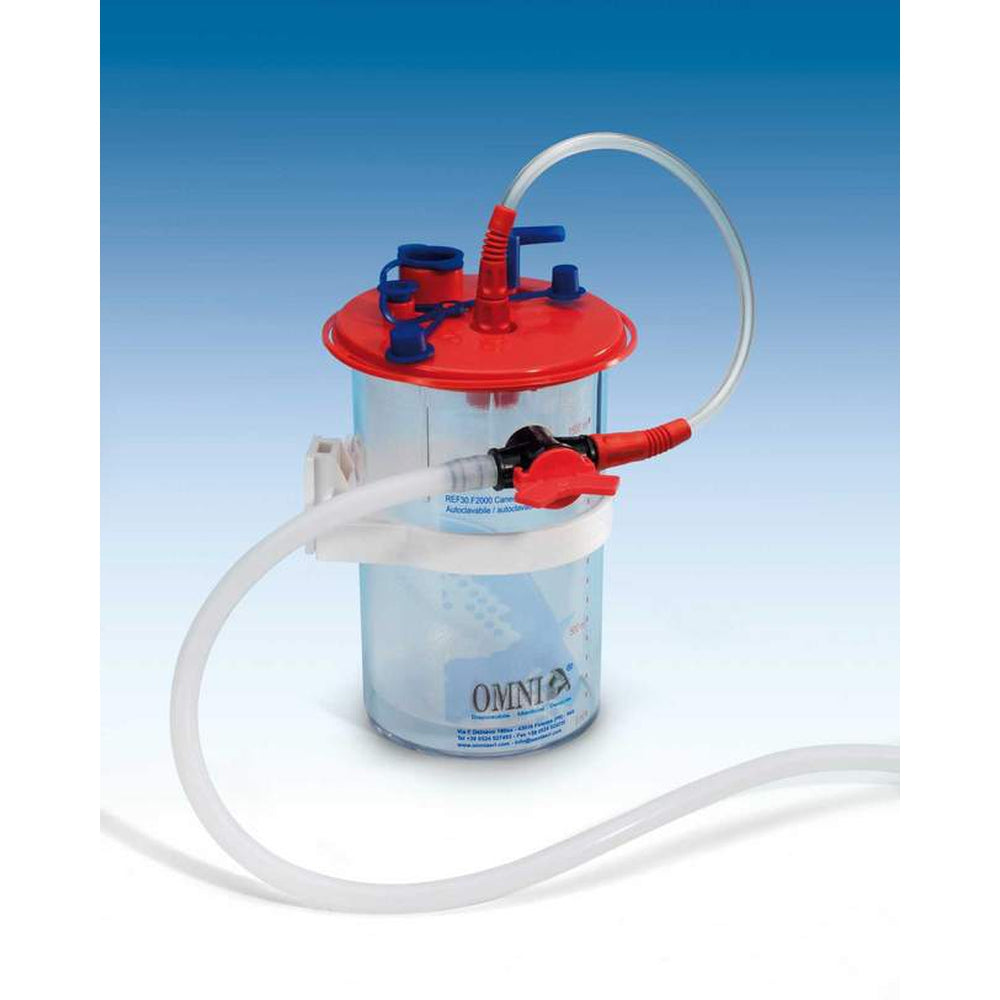 30.F2000.00 - Body Fluid Collection Canister w/ Disposable Bag & Conne ...