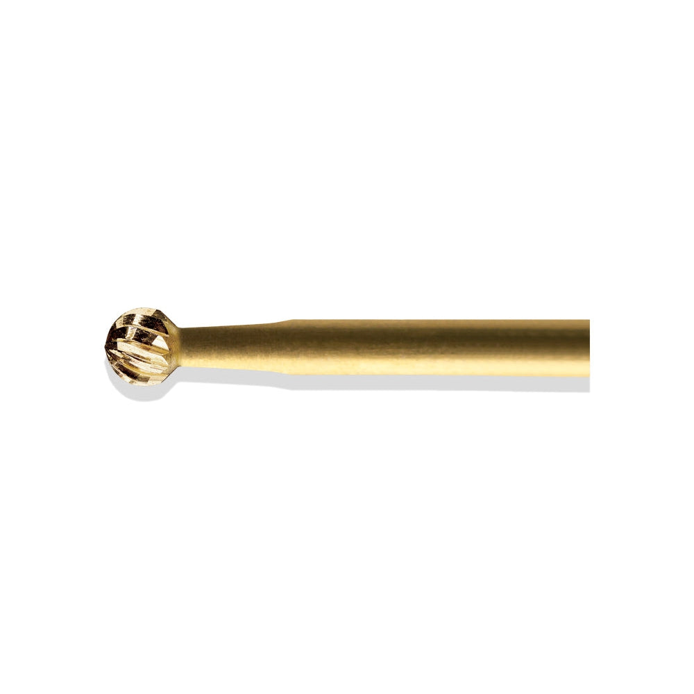 BCF7004F - ExcaliBur Round Carbide Gold Finishing Bur, 1.4mm, FG, (US ...