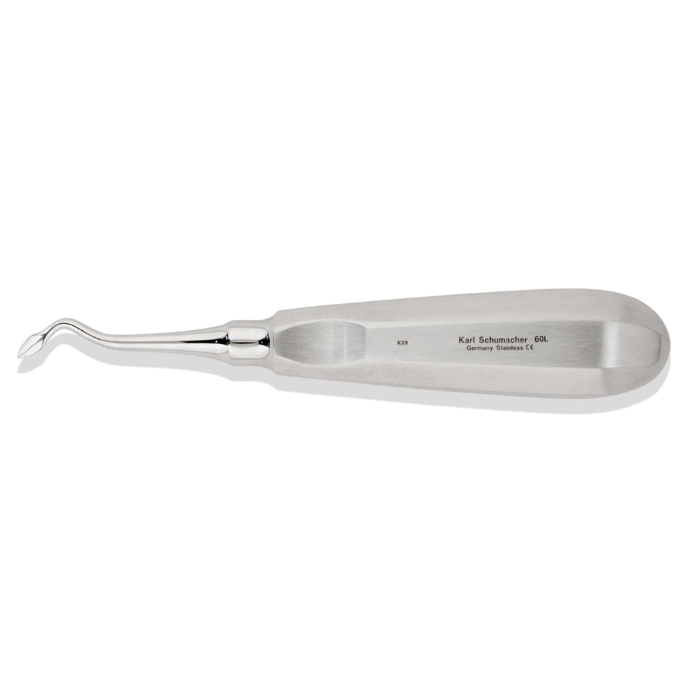 ELE0060L - Bernard Root Tip Elevator #60L, Left, Spade — Karl Schumacher Dental, LLC