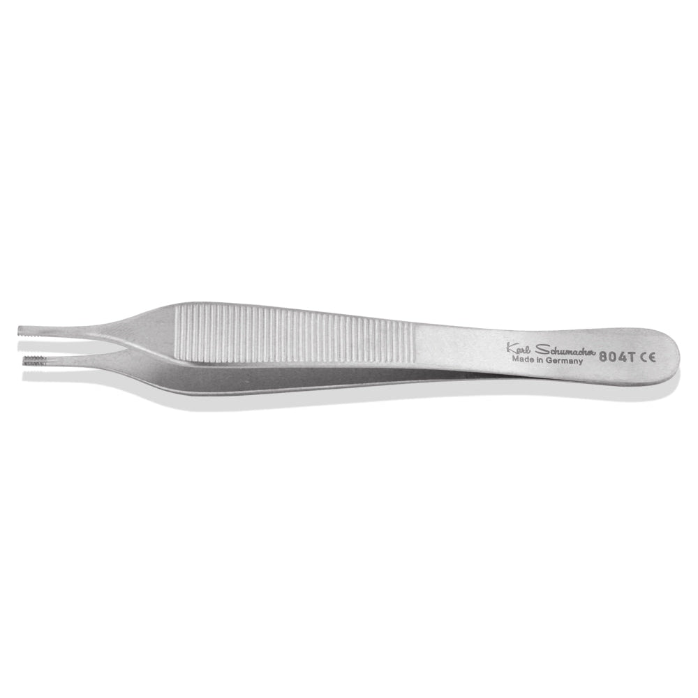 TIF0804T - Adson/Brown Tissue Forceps #804, 2 X 8 Row Teeth, 12cm ...